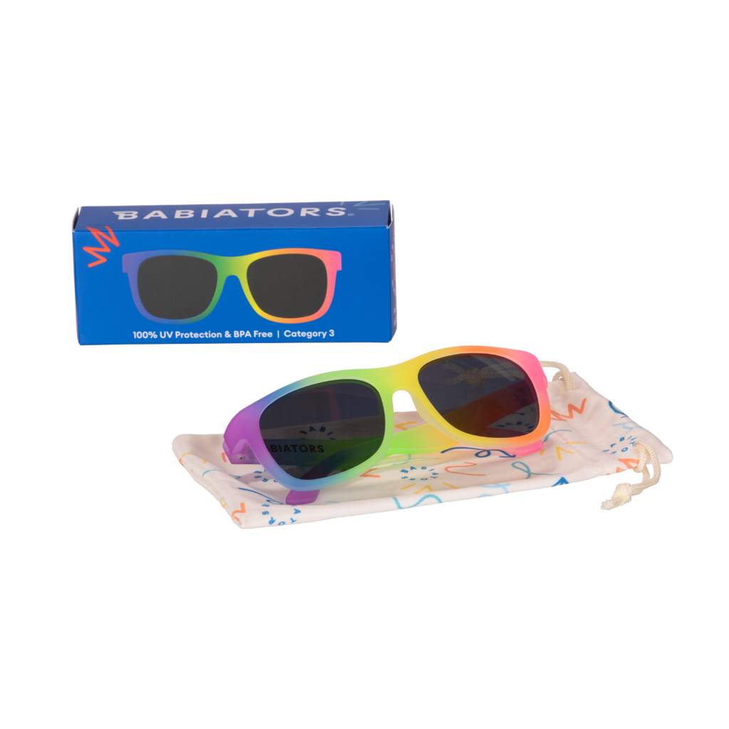 Neon Rad Rainbow Navigator – Babiators Sunglasses